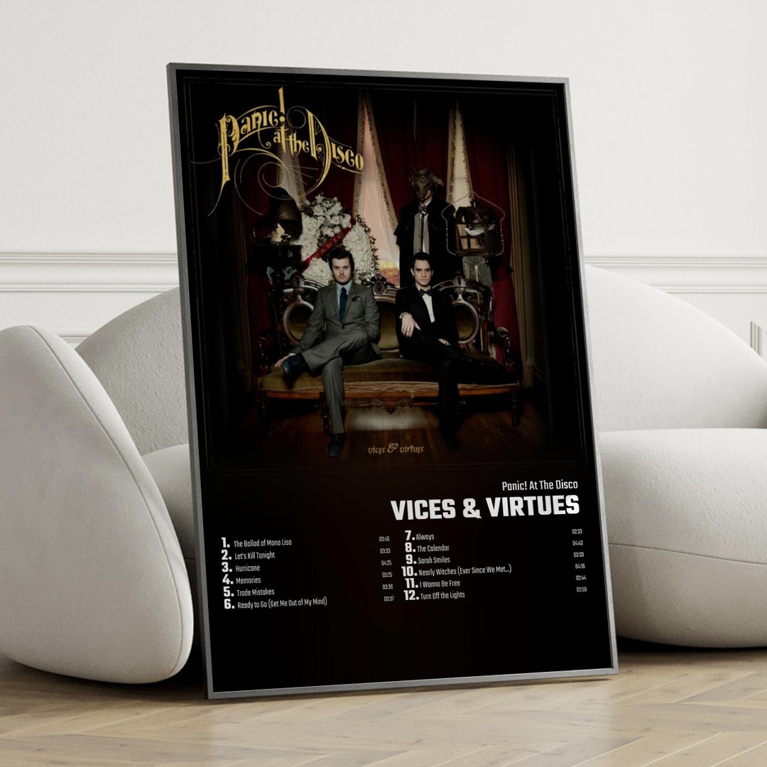 Panic at the Disco Vices & Virtues Album Cover Poster, Wall Art, Panic ...
