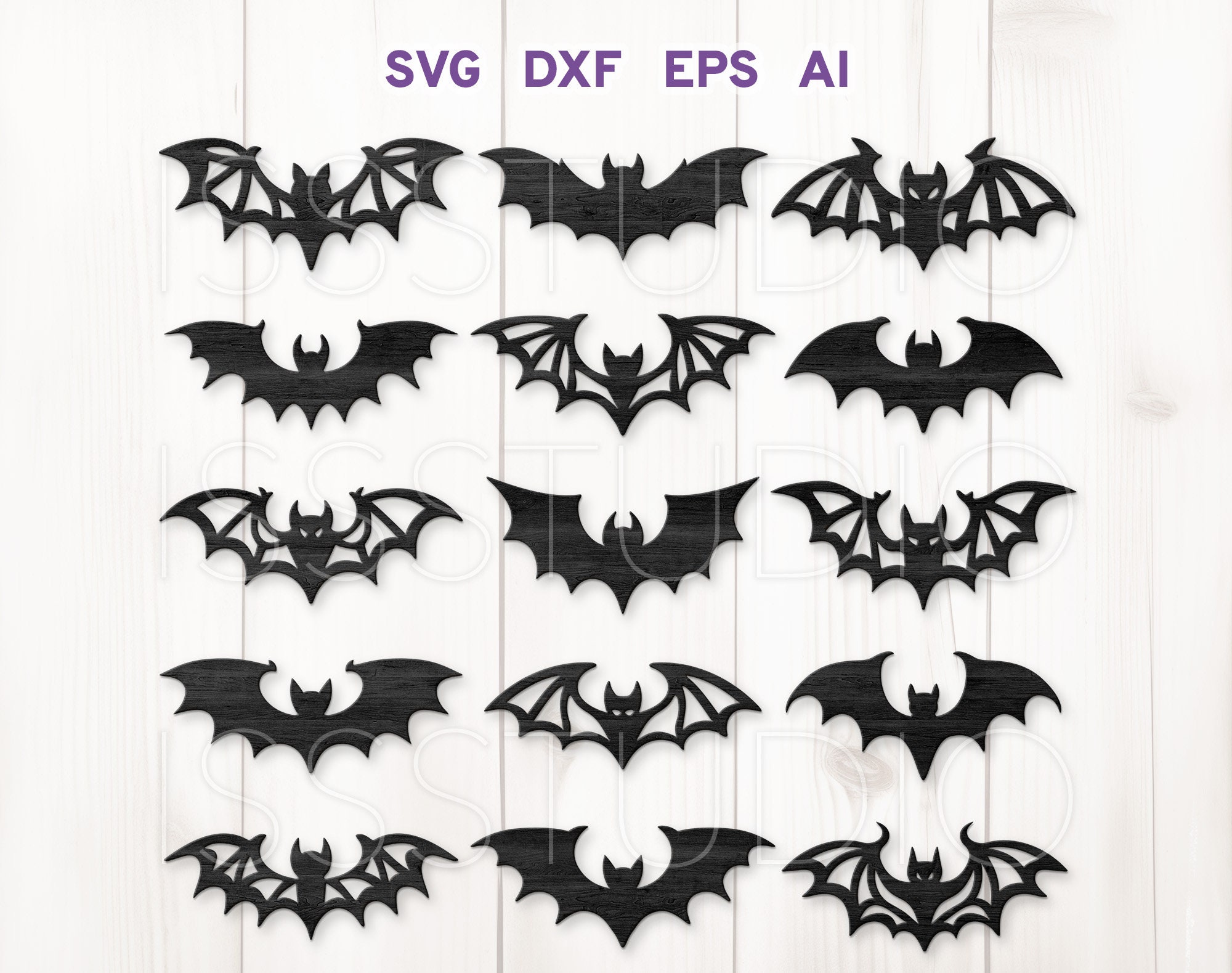 Halloween Bat Laser Cut File, Bats Svg, Bat Cut File, Halloween ...