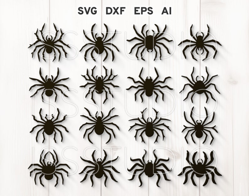 Halloween Spider Laser Cut File, Spider Bundle Svg, Spider Cut File ...
