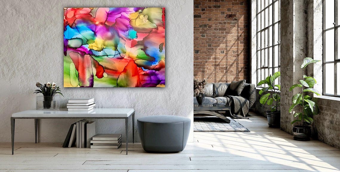 Abstract Art Original Painting - Muddled Closure - Etsy