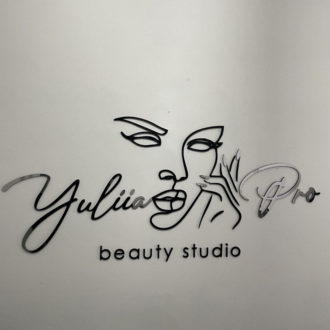 Beauty Salon Sign Business Logo Sign Reception Logo Sign Laser Cut Logo ...