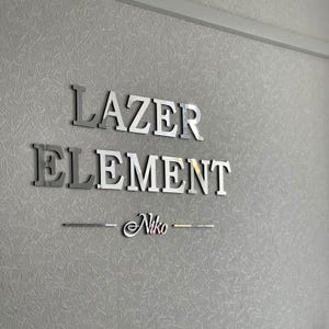 Laser Cut 3D Logo Small Business Sign, Wall Mounted, Acrylic Logo Sign ...