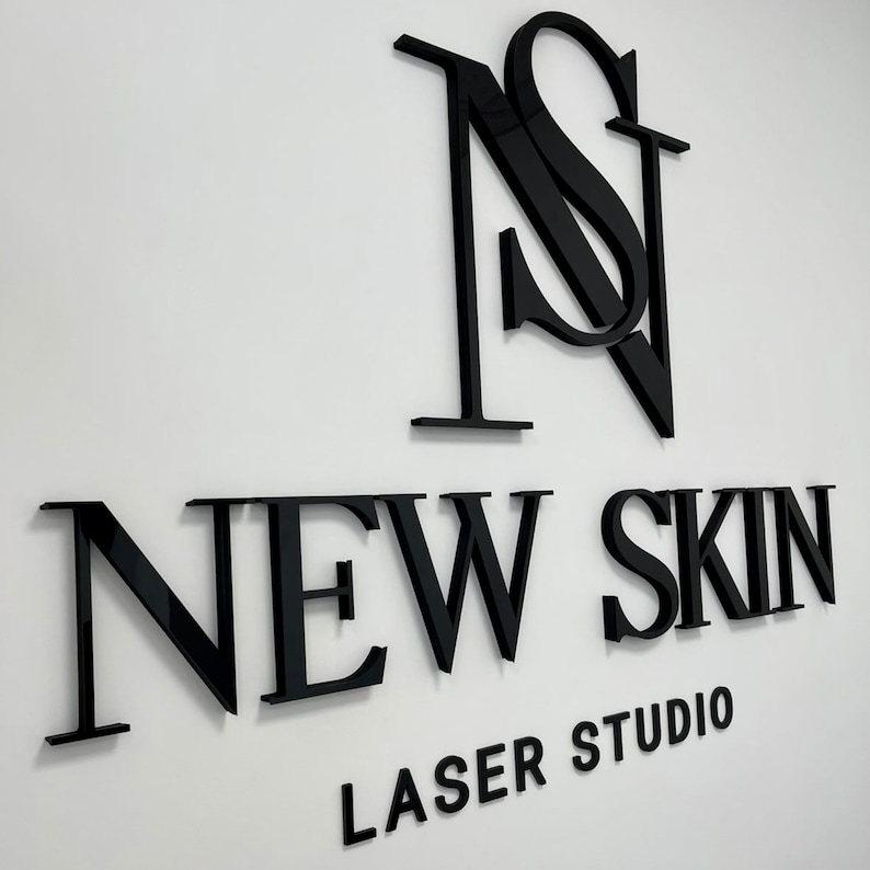 Custom Business Logo Sign Beauty Salon Sign Laser Cut Logo Sign, 3D ...