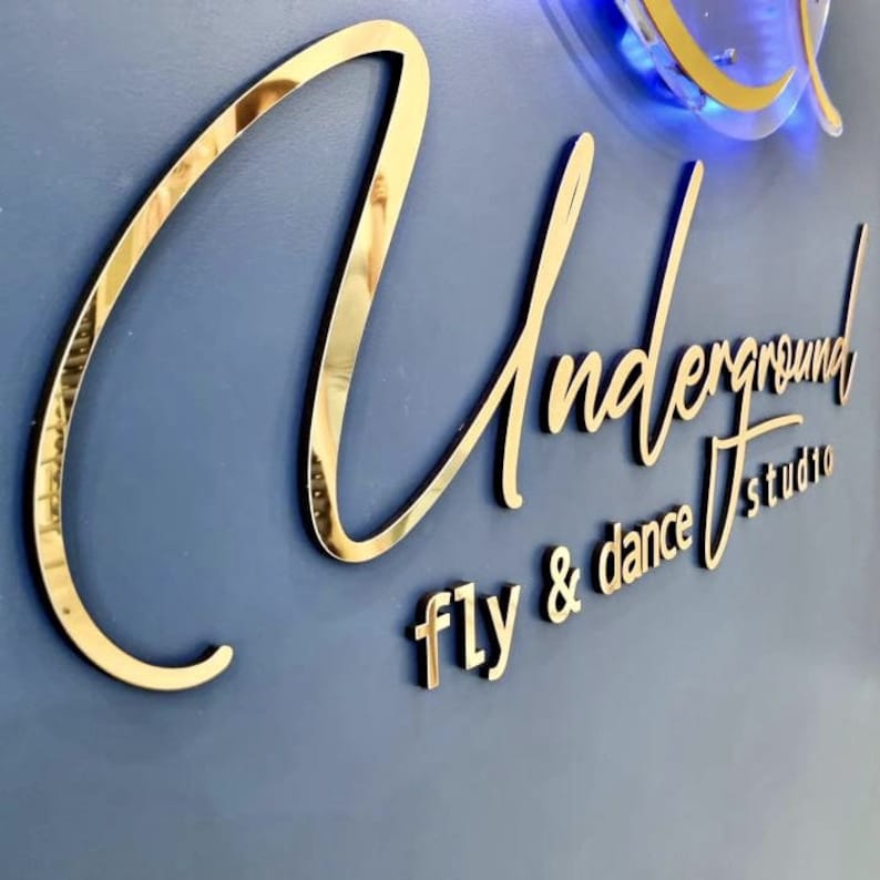 Custom Business Logo Sign Beauty Salon Sign Laser Cut Logo Sign, 3D ...