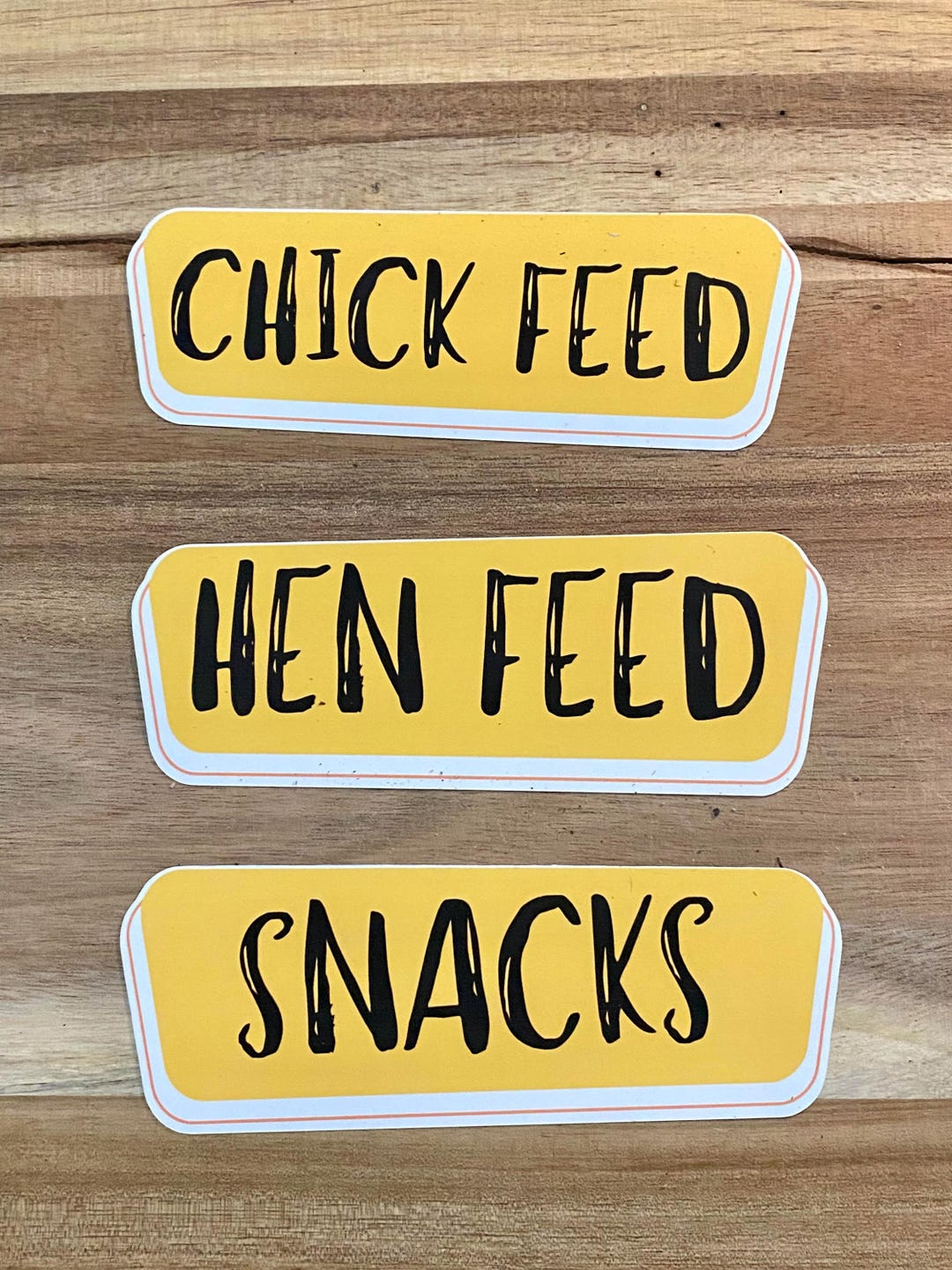 Chicken Food Labels, 3 (5.5" X 2" Labels), Chick Food Labels, Chicken ...