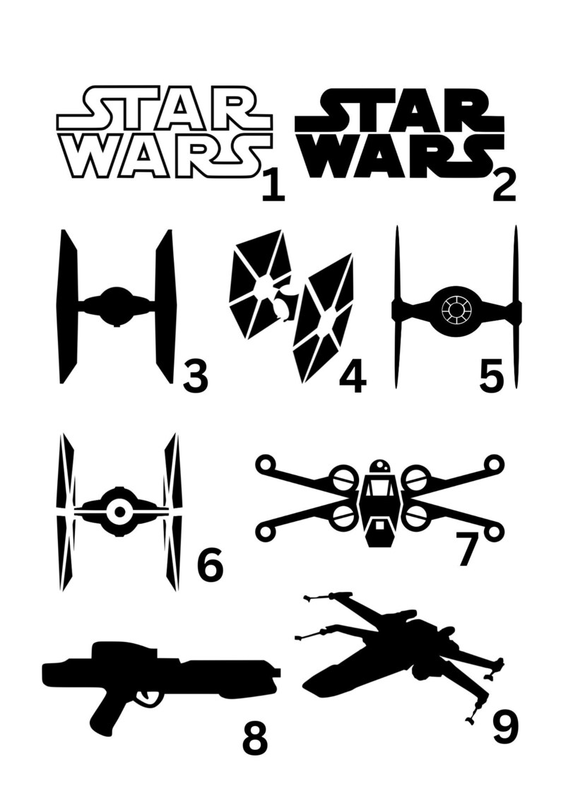 Star Wars Vinyl Decals for Laptop Car Phones Bottles - Etsy