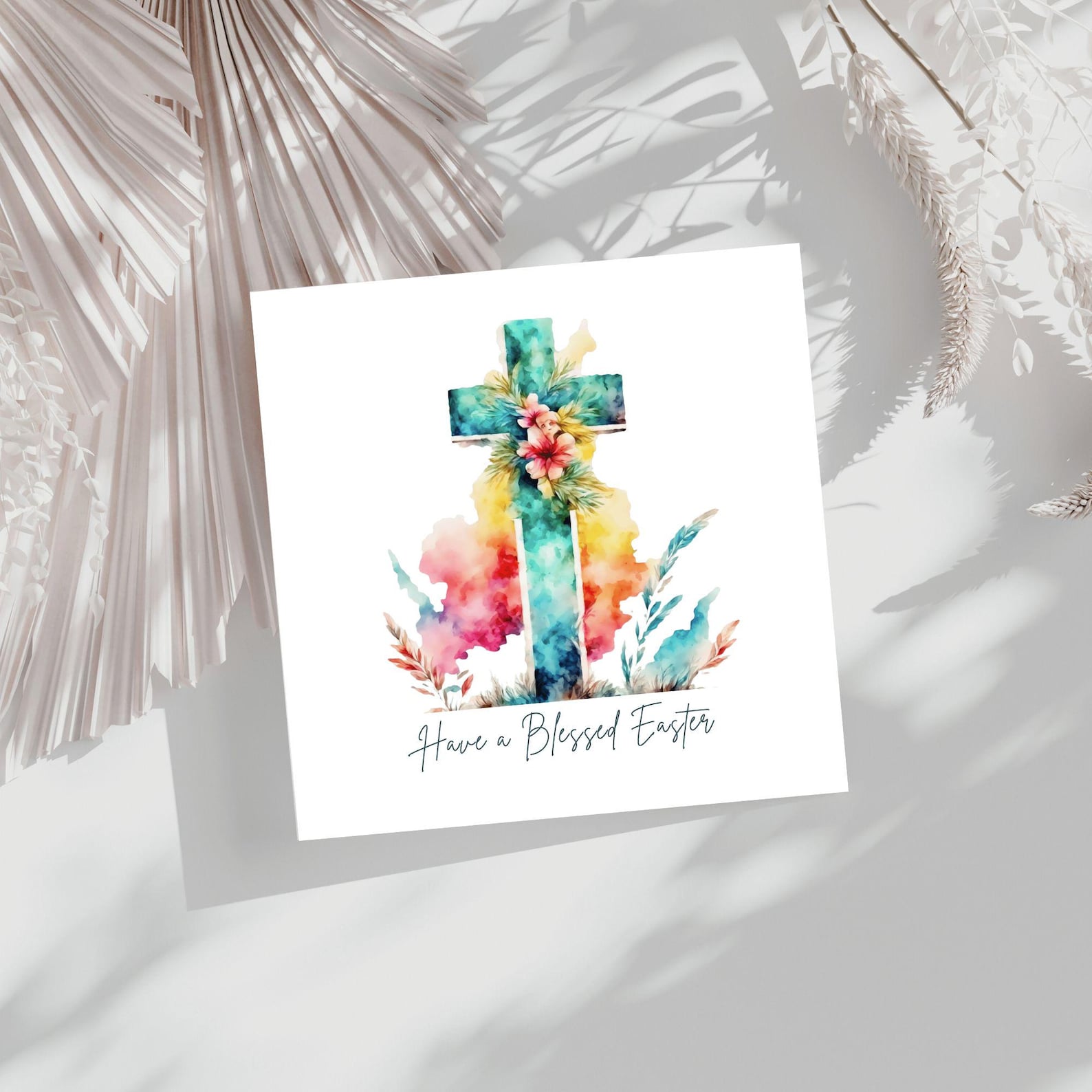 Single Christian Easter Card, HANDMADE Easter Card, Easter Sunday Card ...