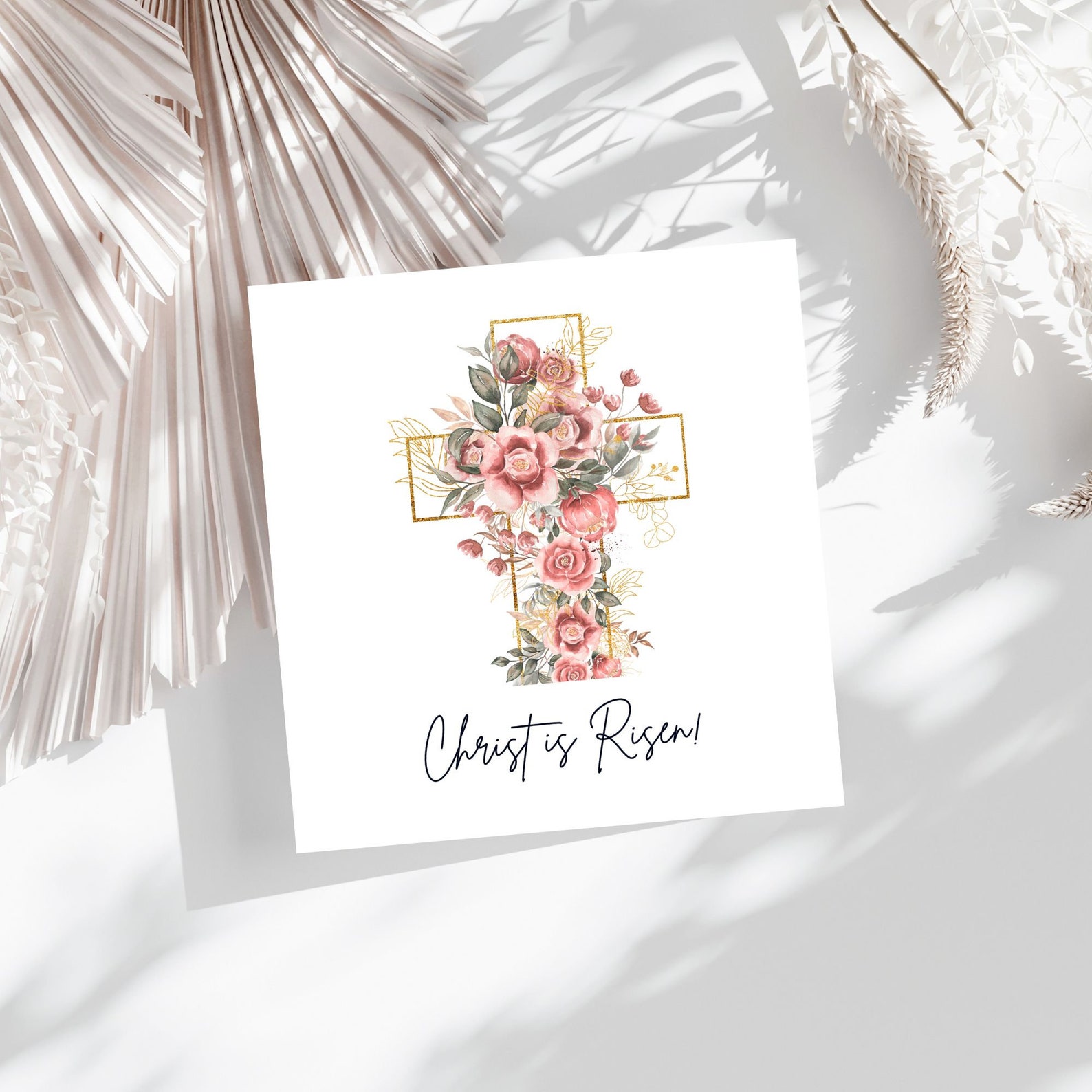 Set of 5 Luxury Christian Easter Cross Cards BOXED, HANDMADE Happy ...