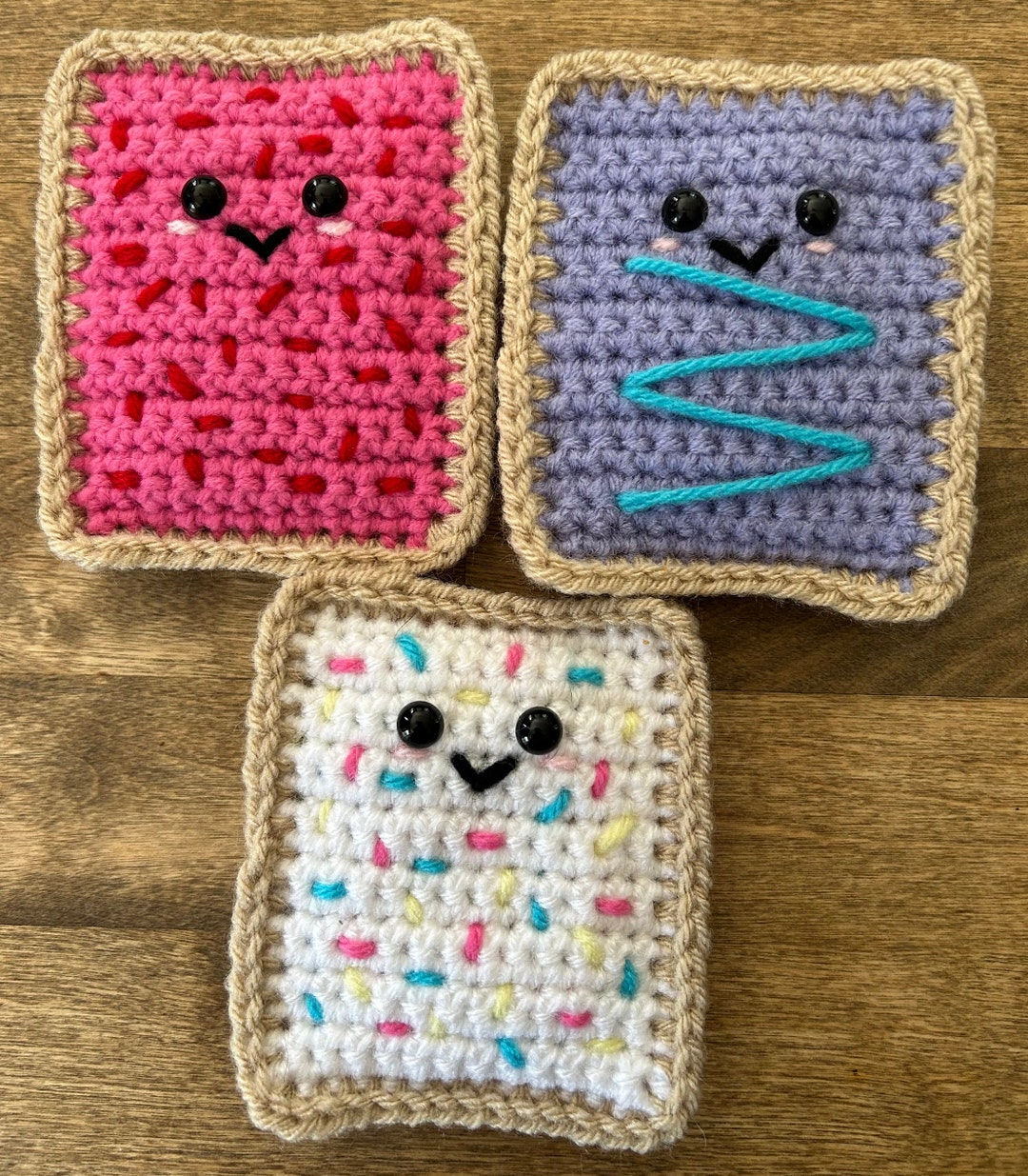 Poptart Crochet Decorative Pop Tart Toaster Pastry Stress Relief ...