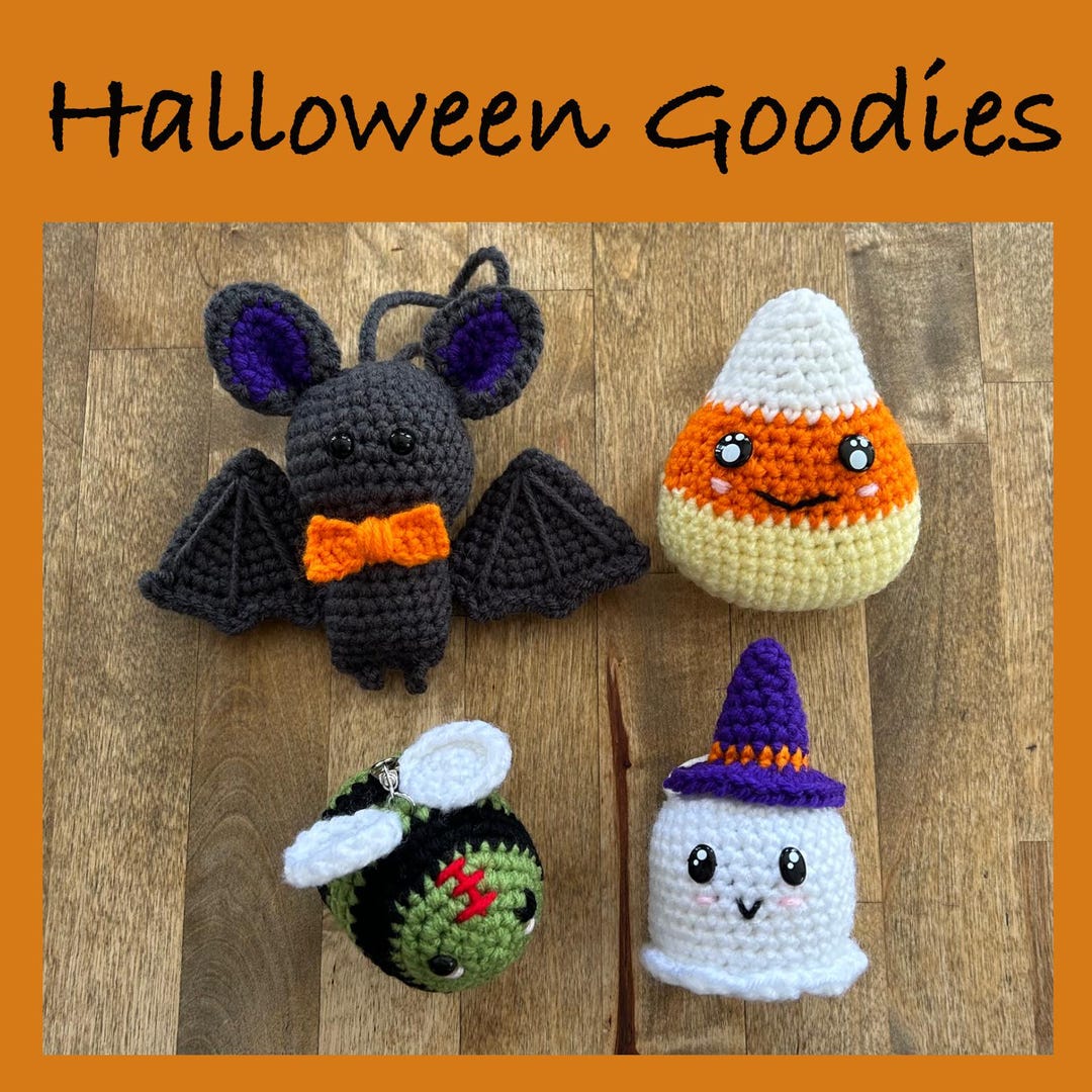 Crochet Bat Crochet Candy Corn Crochet Ghost Crochet Zombie Bee Spooky ...