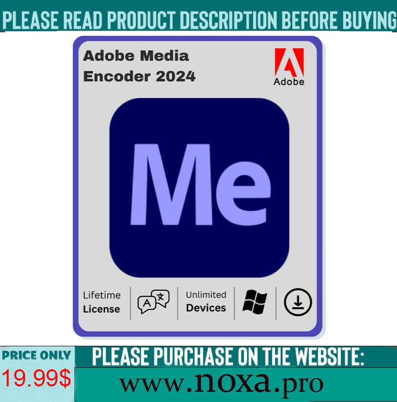 Adobe Media Encoder 2024 Ready to Use Windows License Included - Etsy