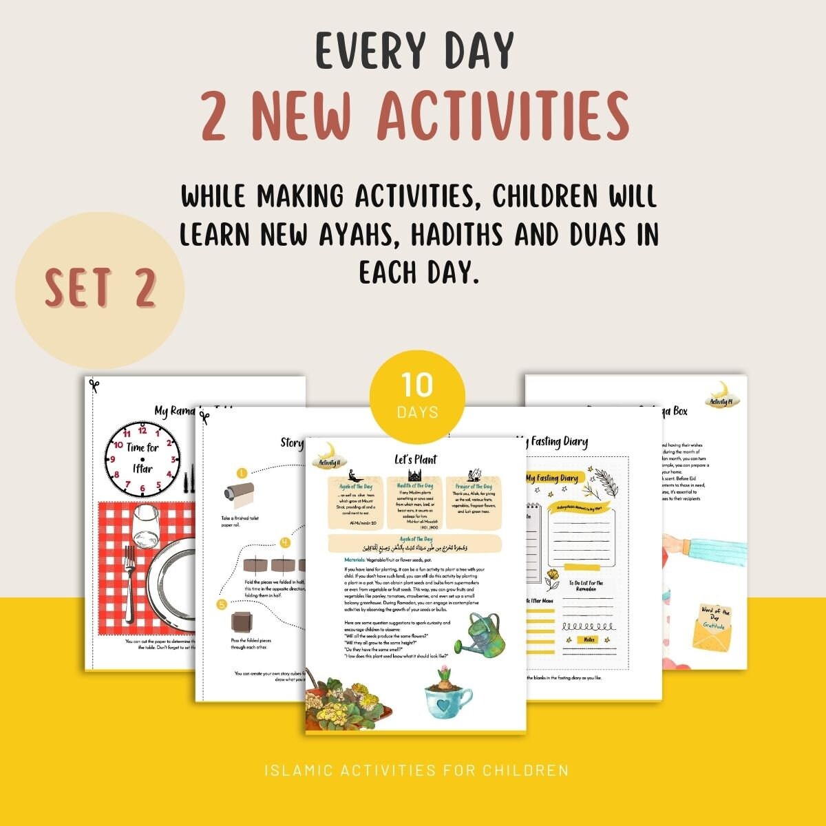 Islamic Activies for Kids Set 2 20 Educational Activities Extra Ramadan ...