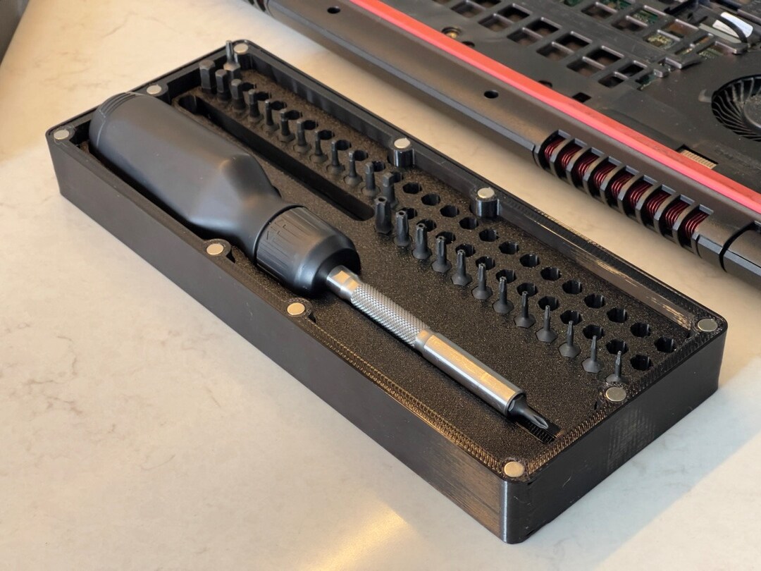 LTT Screwdriver Case: Magnetic Bit Holder & Shaft Extension Organizer ...