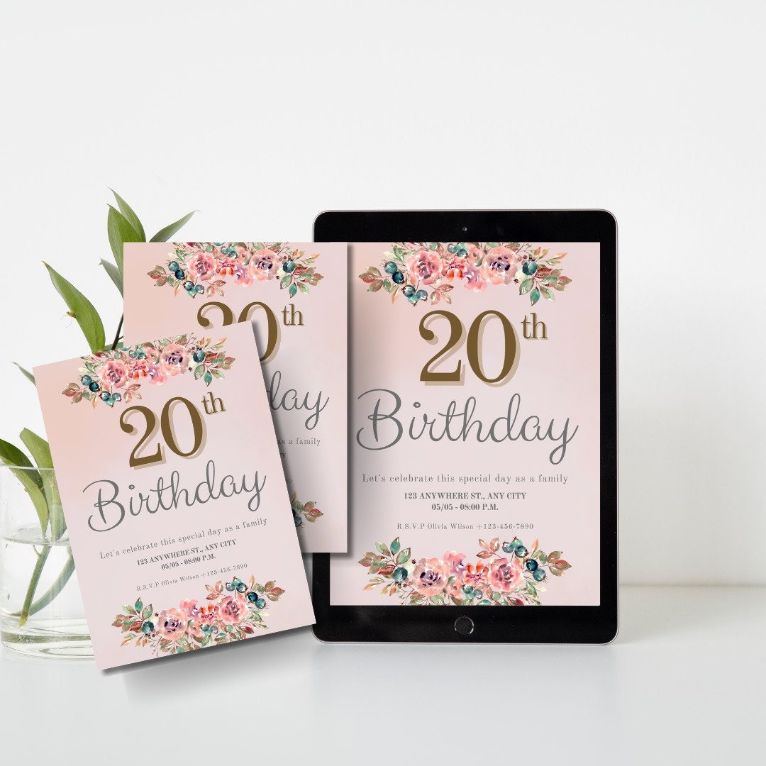 Elegant Birthday Invitation, Adult Birthday Party Invitation Classic ...