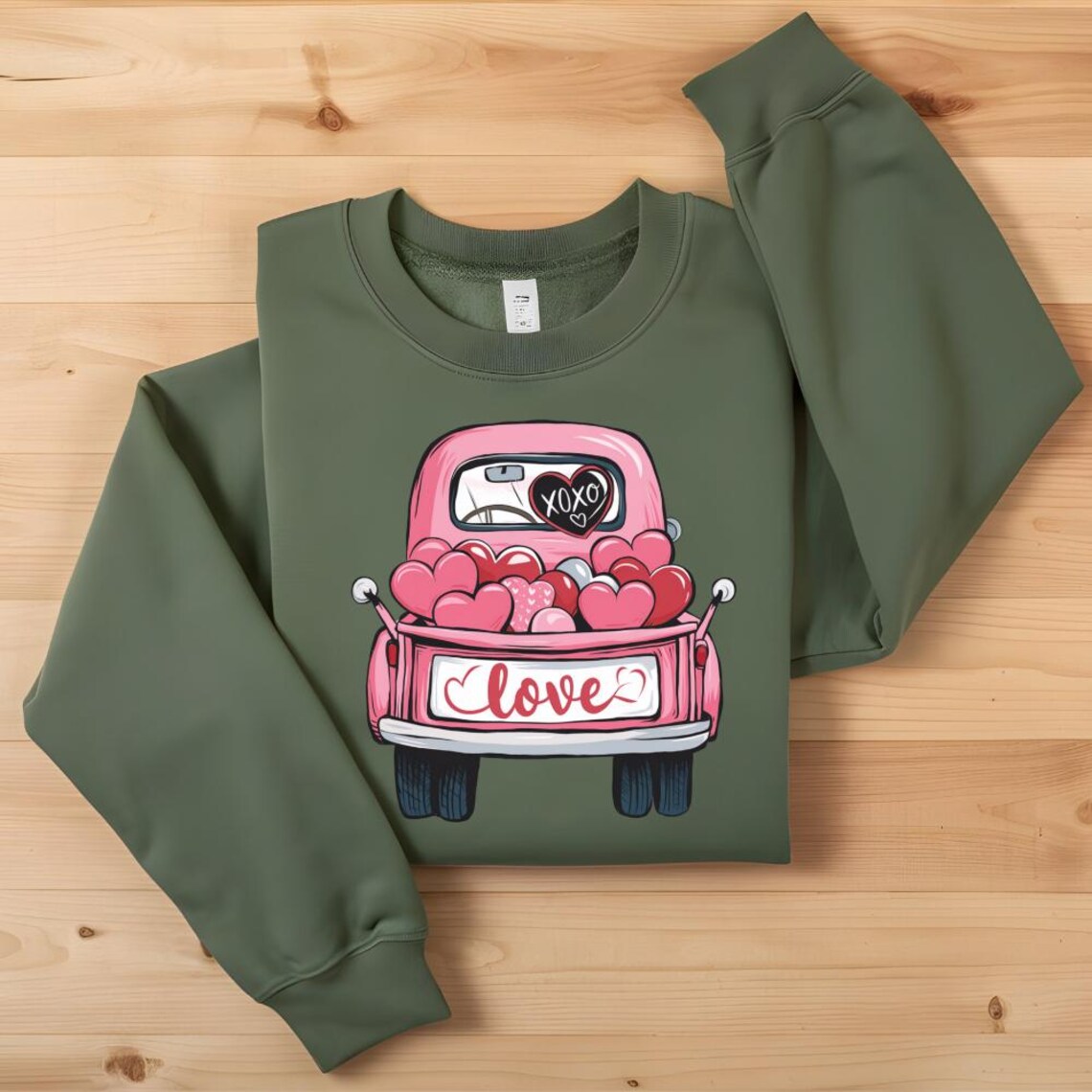 Valentinesday Love Truck, Valentine Png, Building Love Design, Heart ...