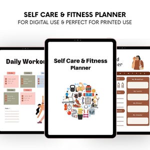 Self Care Planner, Fitness Workout Planner, Sleep Tracker, Gratitude ...
