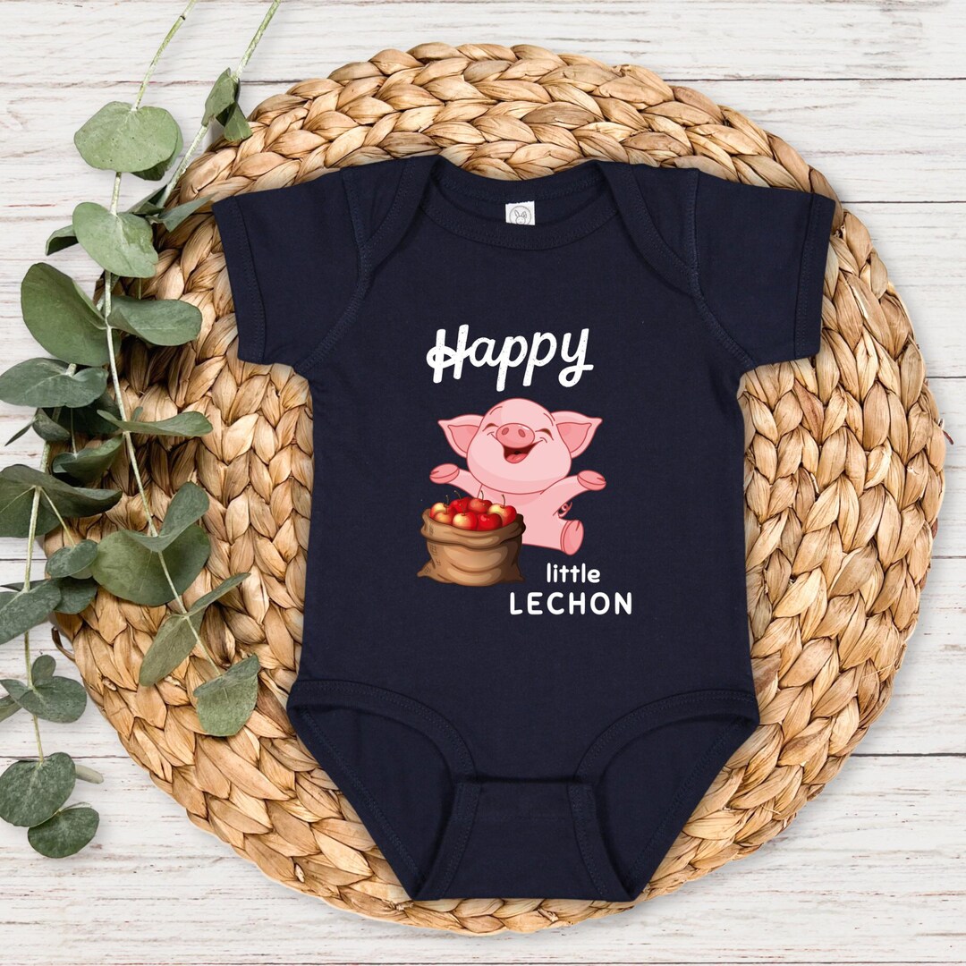 Happy Little Lechon Baby Onesie | Filipino Pig - Etsy