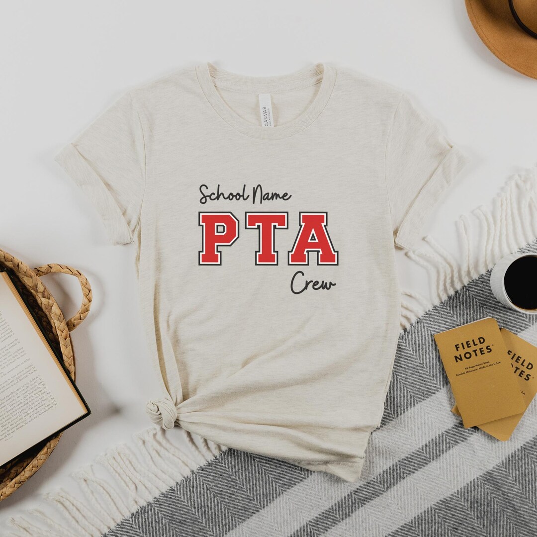 Custom PTA Crew Shirt | Parent Teacher Shirt | Personalized School ...