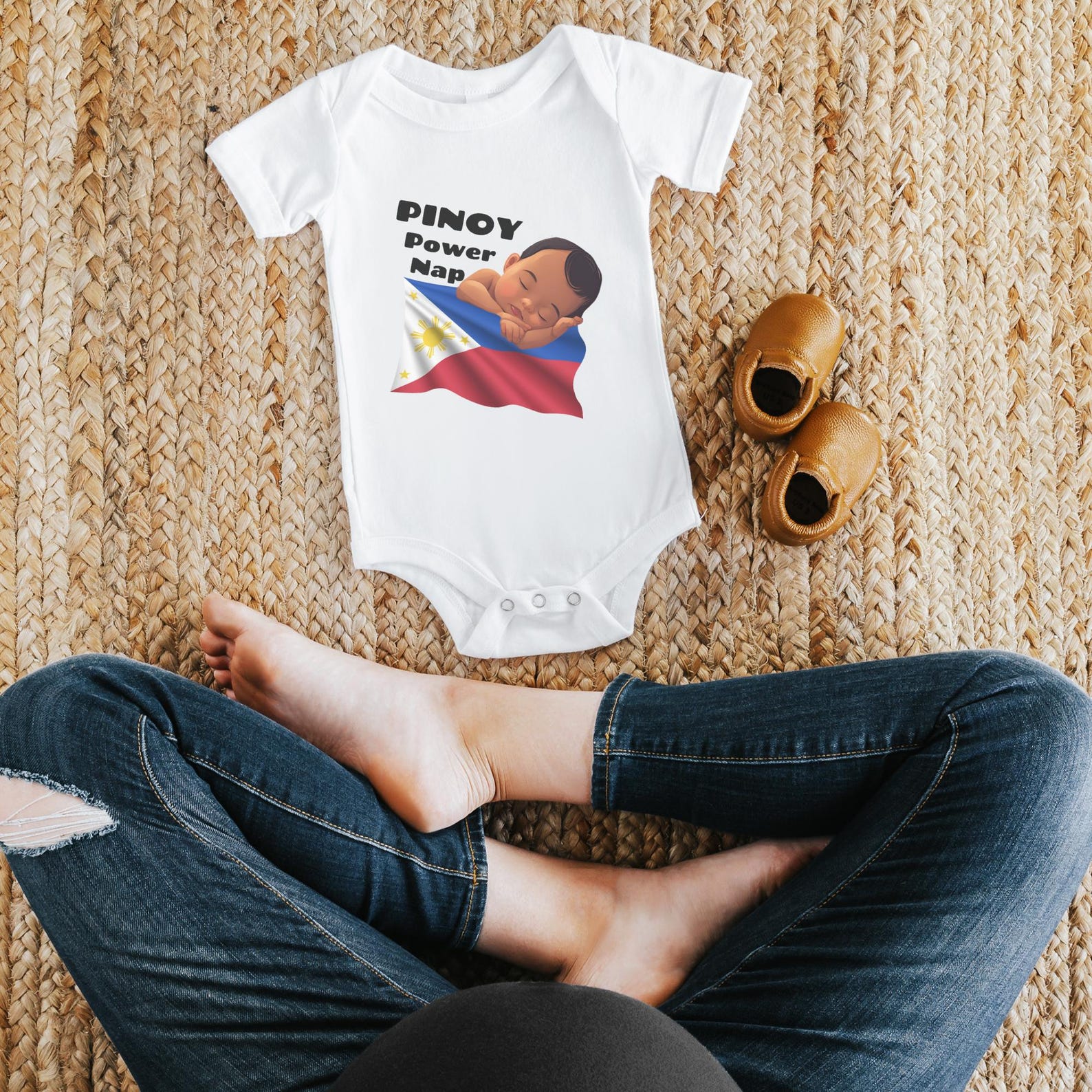 PINOY Power Nap Baby Onesie | Filipino Baby Boy Onesie | Baby Boy ...