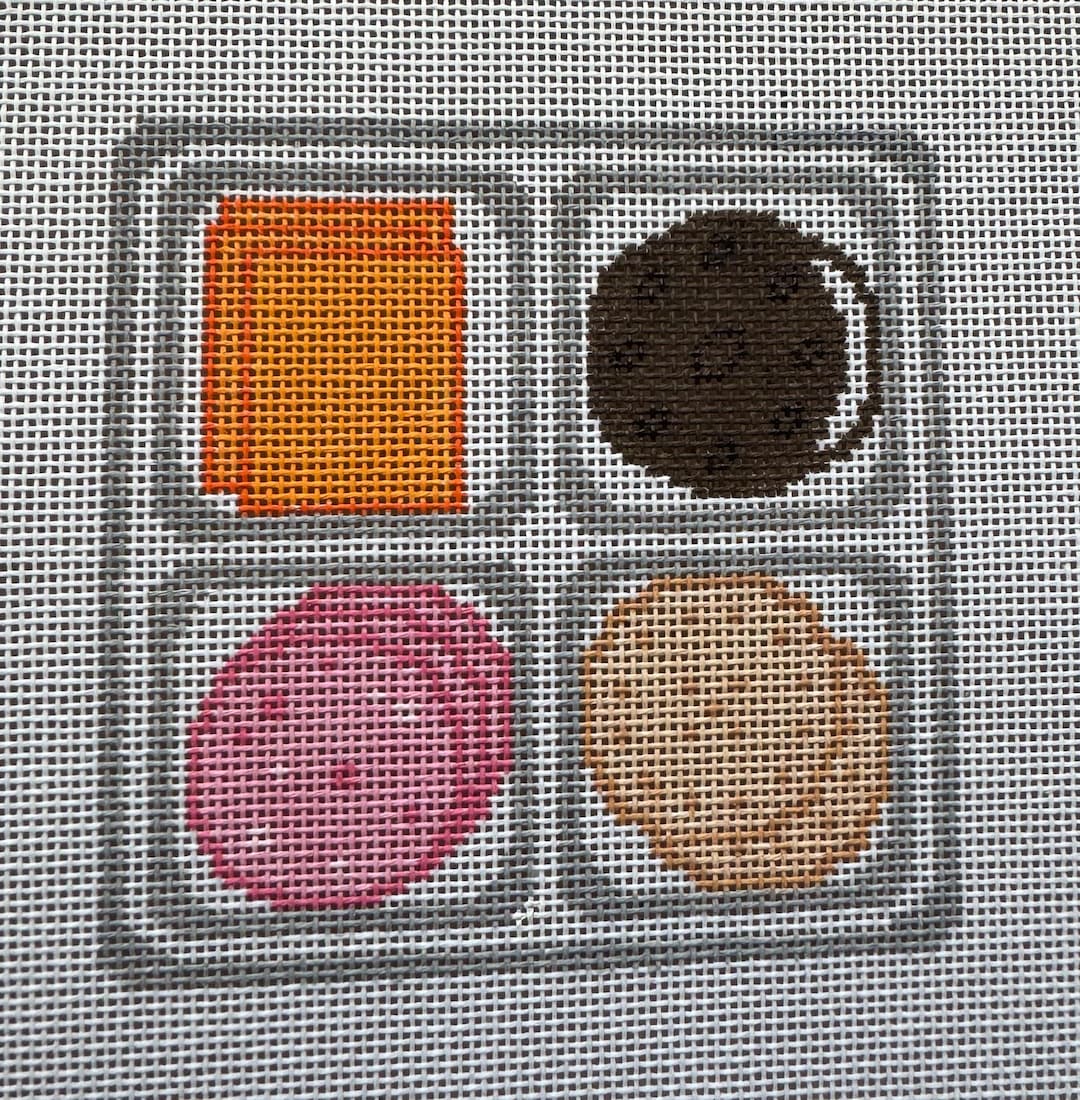 Hand-painted Lunch Snack Kit Needlepoint Canvas - Etsy