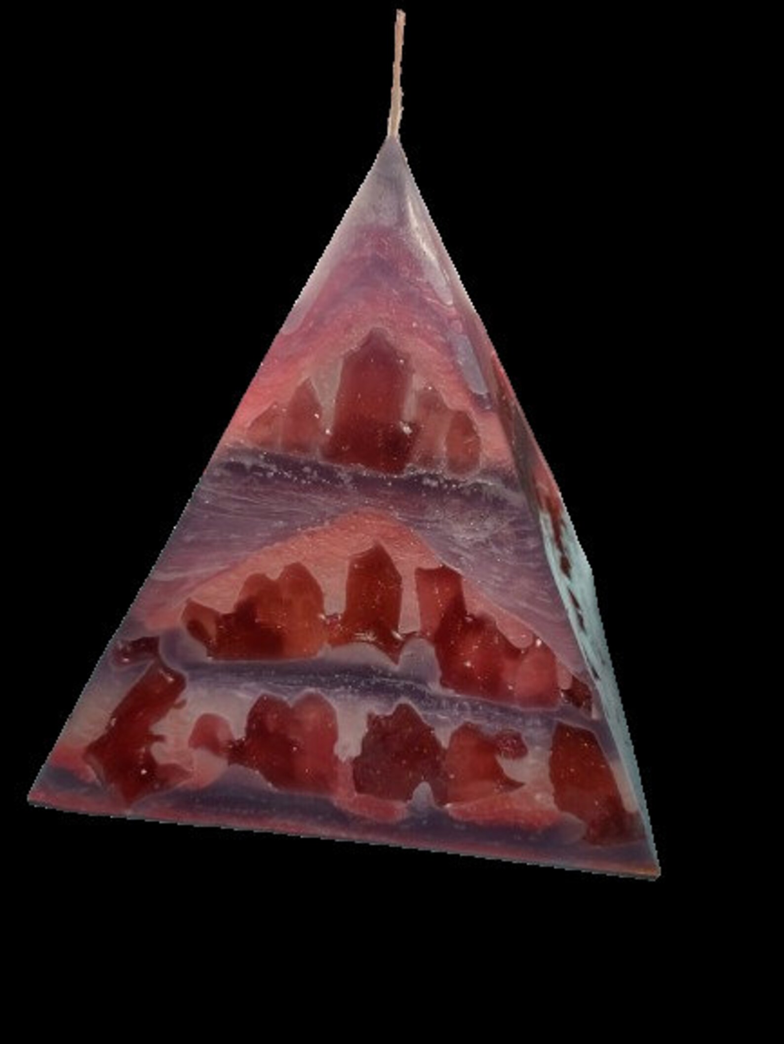 Geo Crystal Pyramid Candle - Etsy