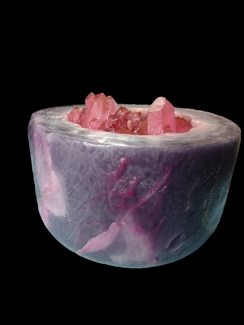 Medium Galaxy Geode Candle - Etsy