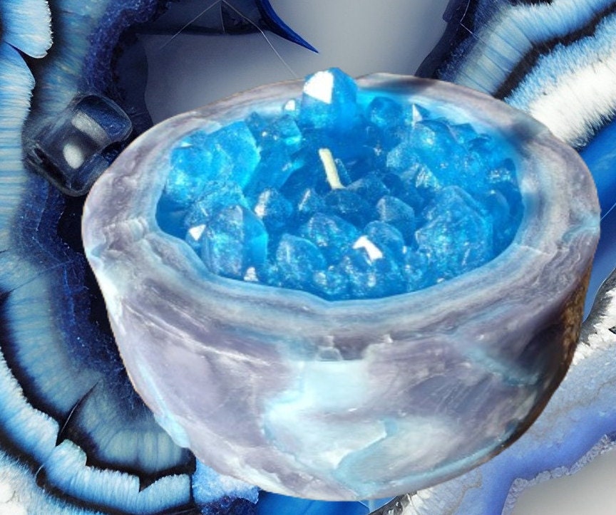 Medium Galaxy Geode Candle - Etsy