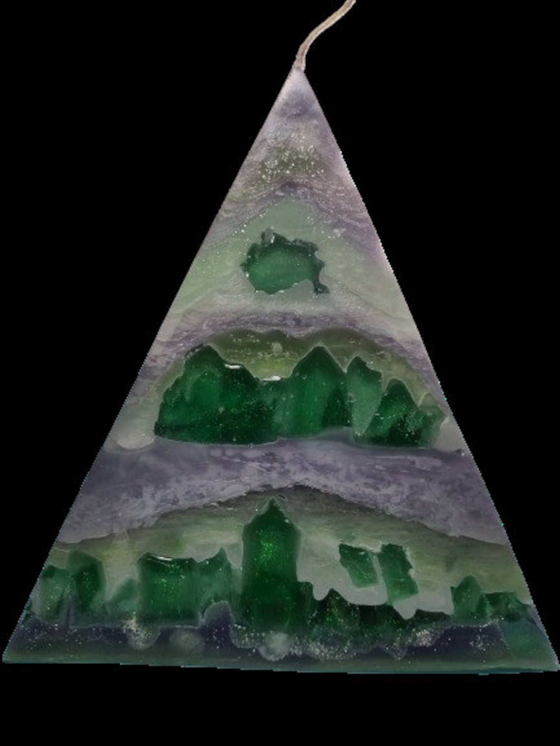 Geo Crystal Pyramid Candle - Etsy