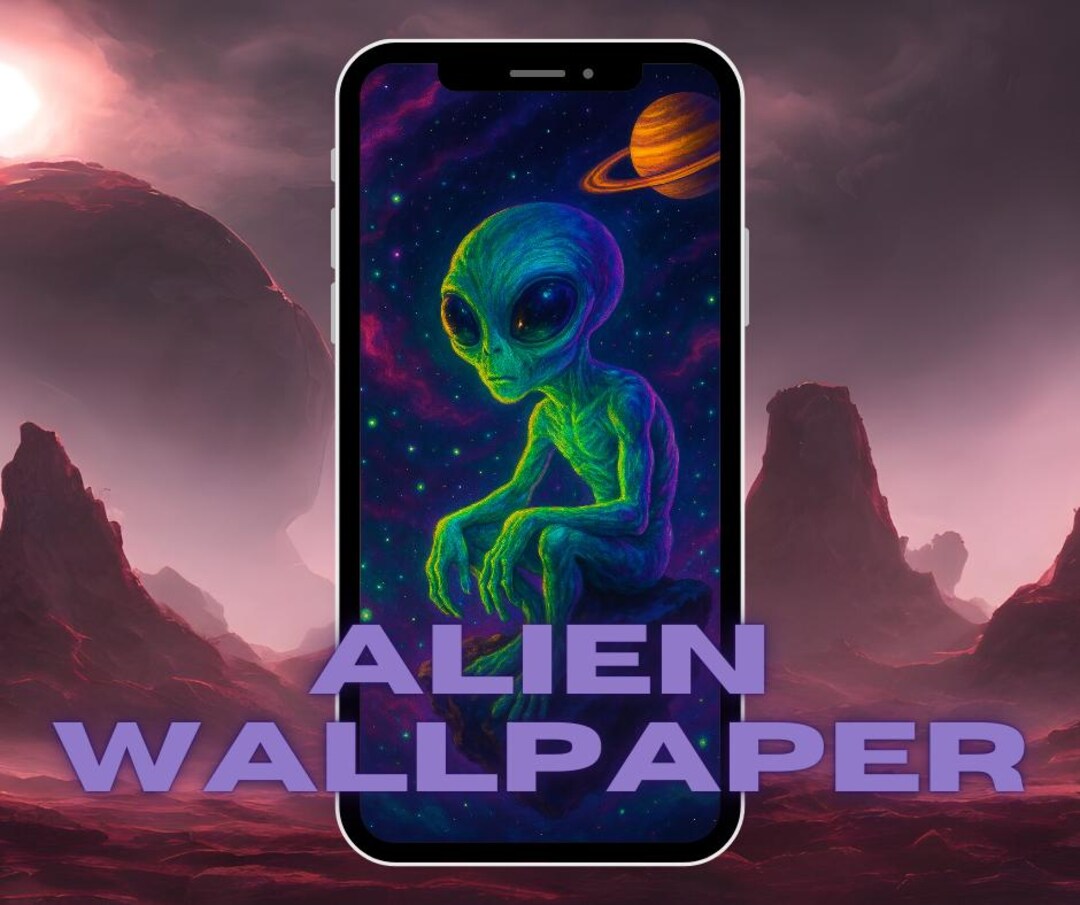 Alien Nebula Cellphone Wallpaper - AI Art Digital Download - Etsy