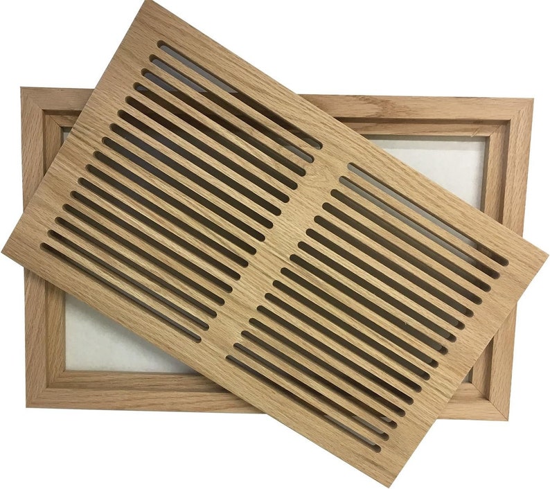 Cape Cod Air Grilles Solid Hardwood Slotted Flush Mount Floor Register ...