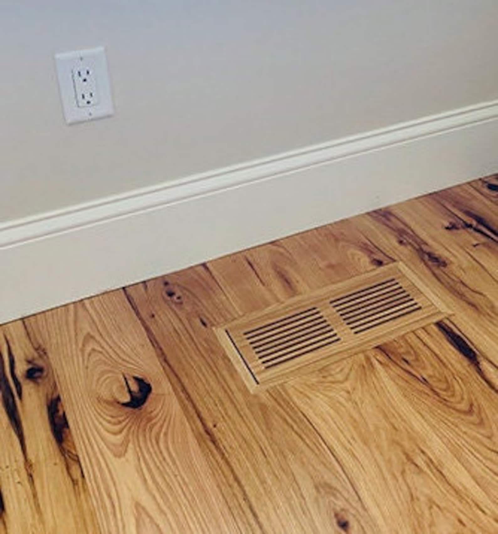 Cape Cod Air Grilles Solid Hardwood Slotted Flush Mount Floor Register ...