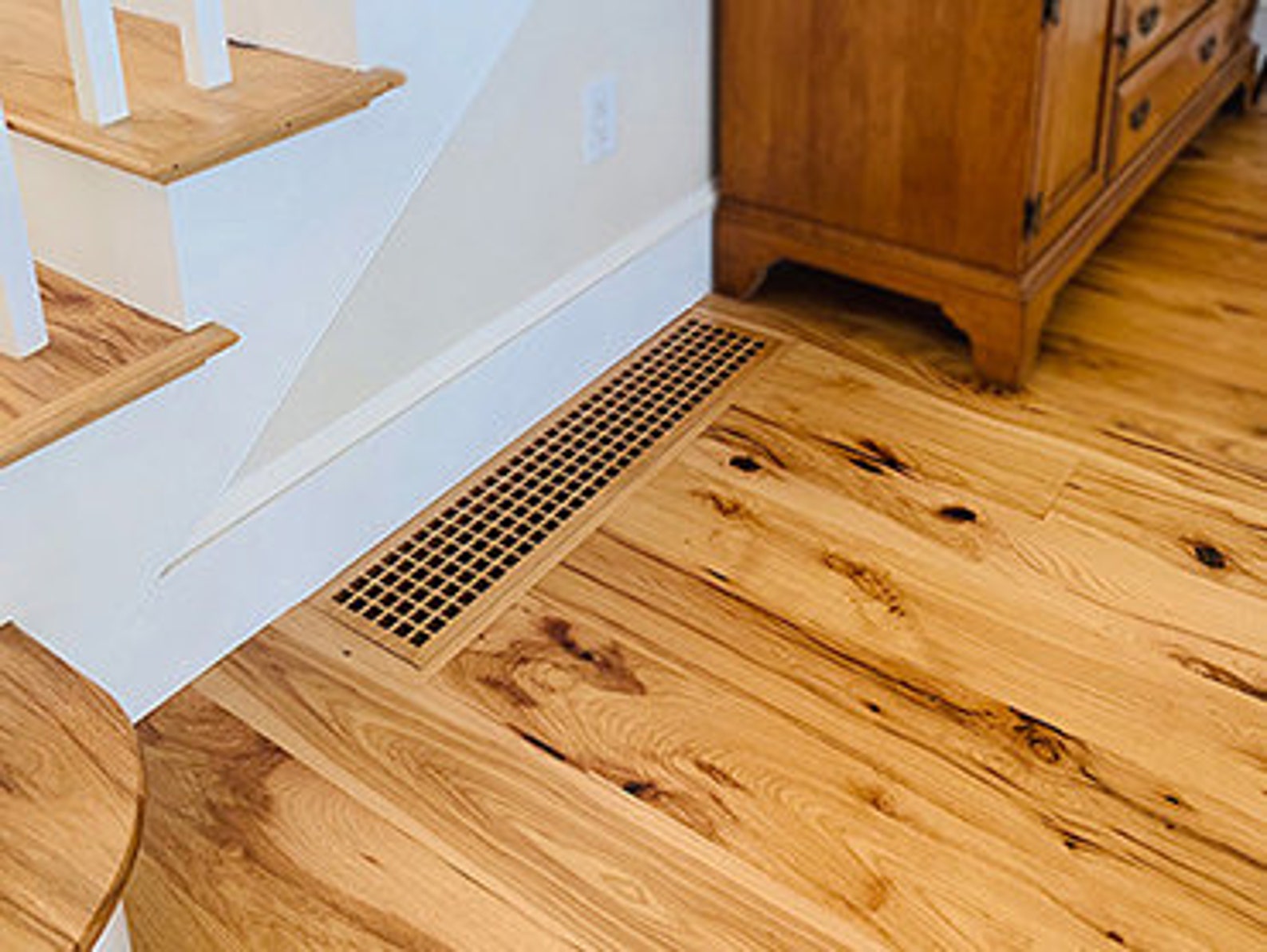 Cape Cod Air Grilles Solid Hardwood Eggcrate Style Flush Mount Floor ...