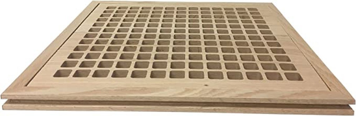 Cape Cod Air Grilles Solid Hardwood Eggcrate Style Flush Mount Floor ...