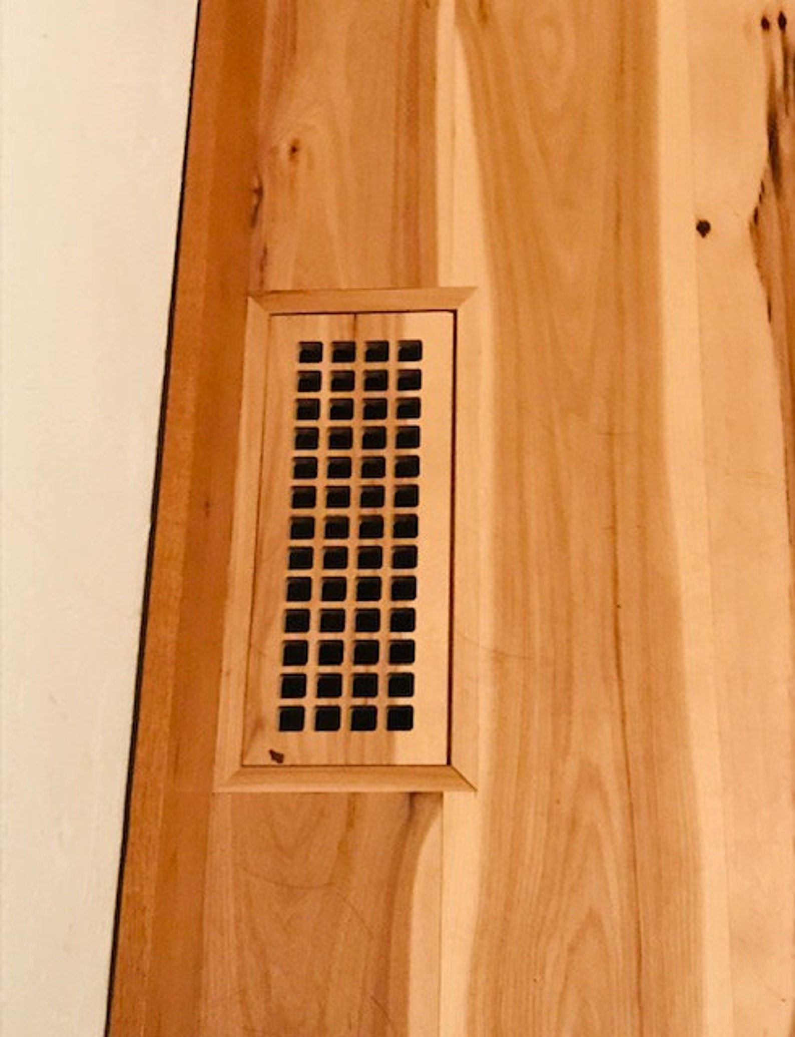 Cape Cod Air Grilles Solid Hardwood Eggcrate Style Flush Mount Floor ...