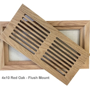 Cape Cod Air Grilles Solid Hardwood Slotted Flush Mount Floor Register ...