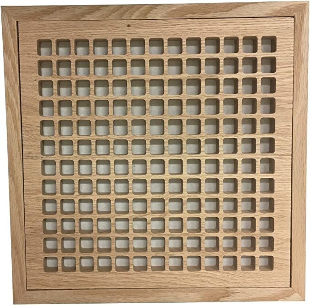 Cape Cod Air Grilles Solid Hardwood Eggcrate Style Flush Mount Floor ...