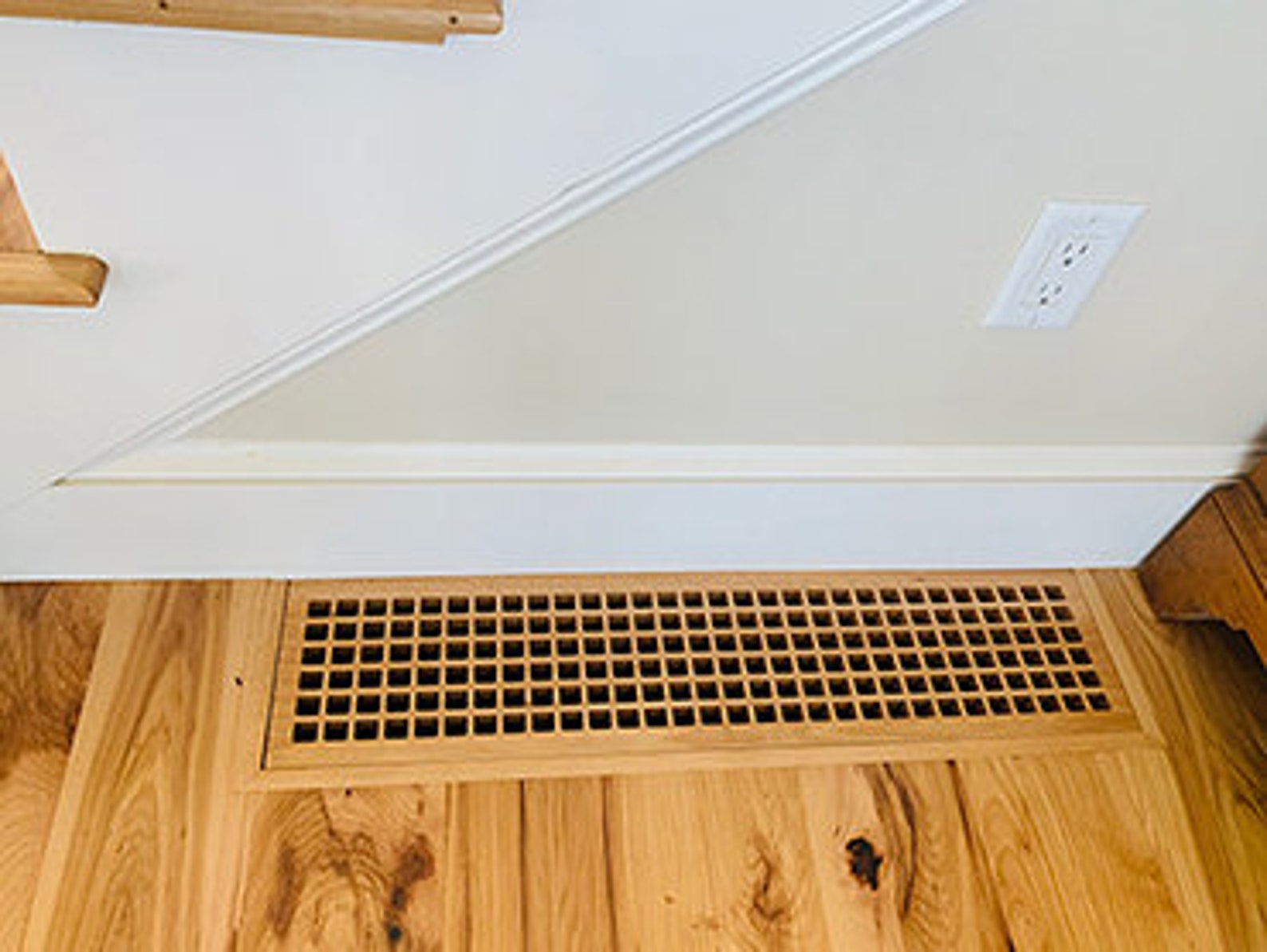Cape Cod Air Grilles Solid Hardwood Eggcrate Style Flush Mount Floor ...