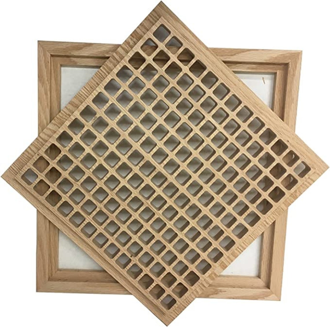 Cape Cod Air Grilles Solid Hardwood Eggcrate Style Flush Mount Floor ...