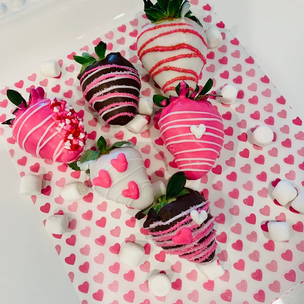 Chocolate Covered Strawberries Box - Etsy