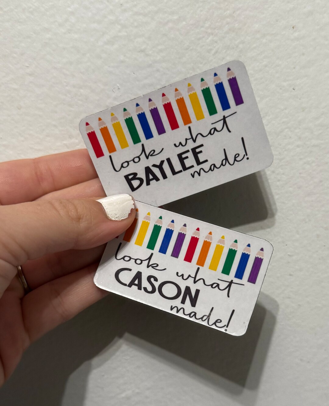 Personalized Kids Magnet Fridge Magnets Kids Magnet for Artwork Display ...