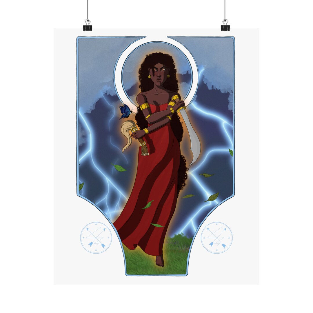 Oya's Dance Goddess of Storms Art Print - Etsy