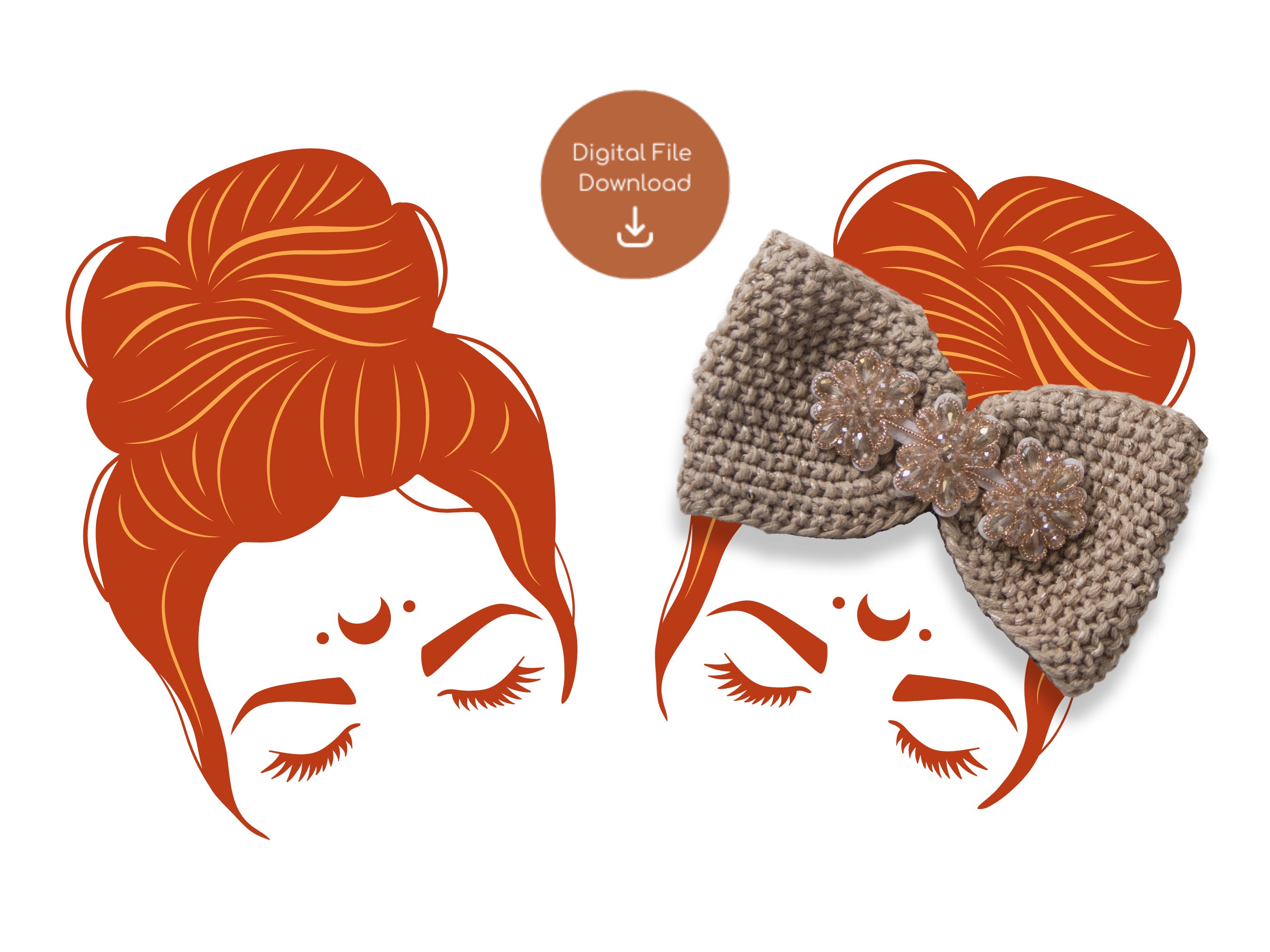 PRINTABLE Headband Display Templates 5 Colors Market Display Card PDF ...