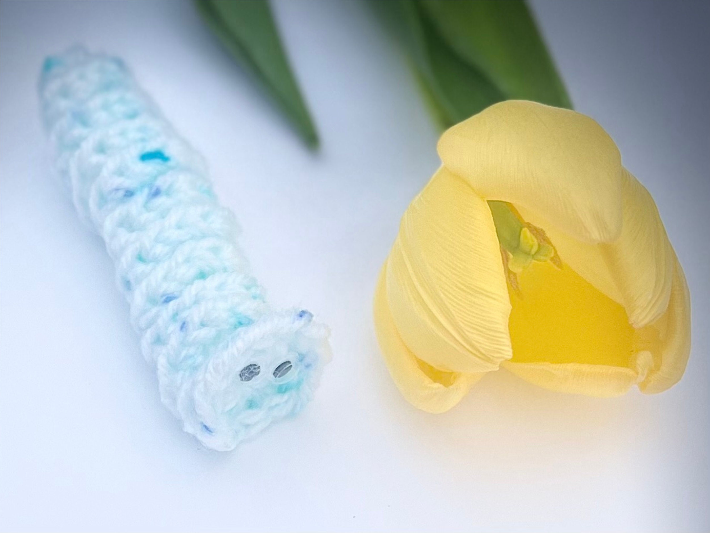 Crochet Worry Worm Buddy Worms Stress Relief Fidget ADHD ASD Autism ...