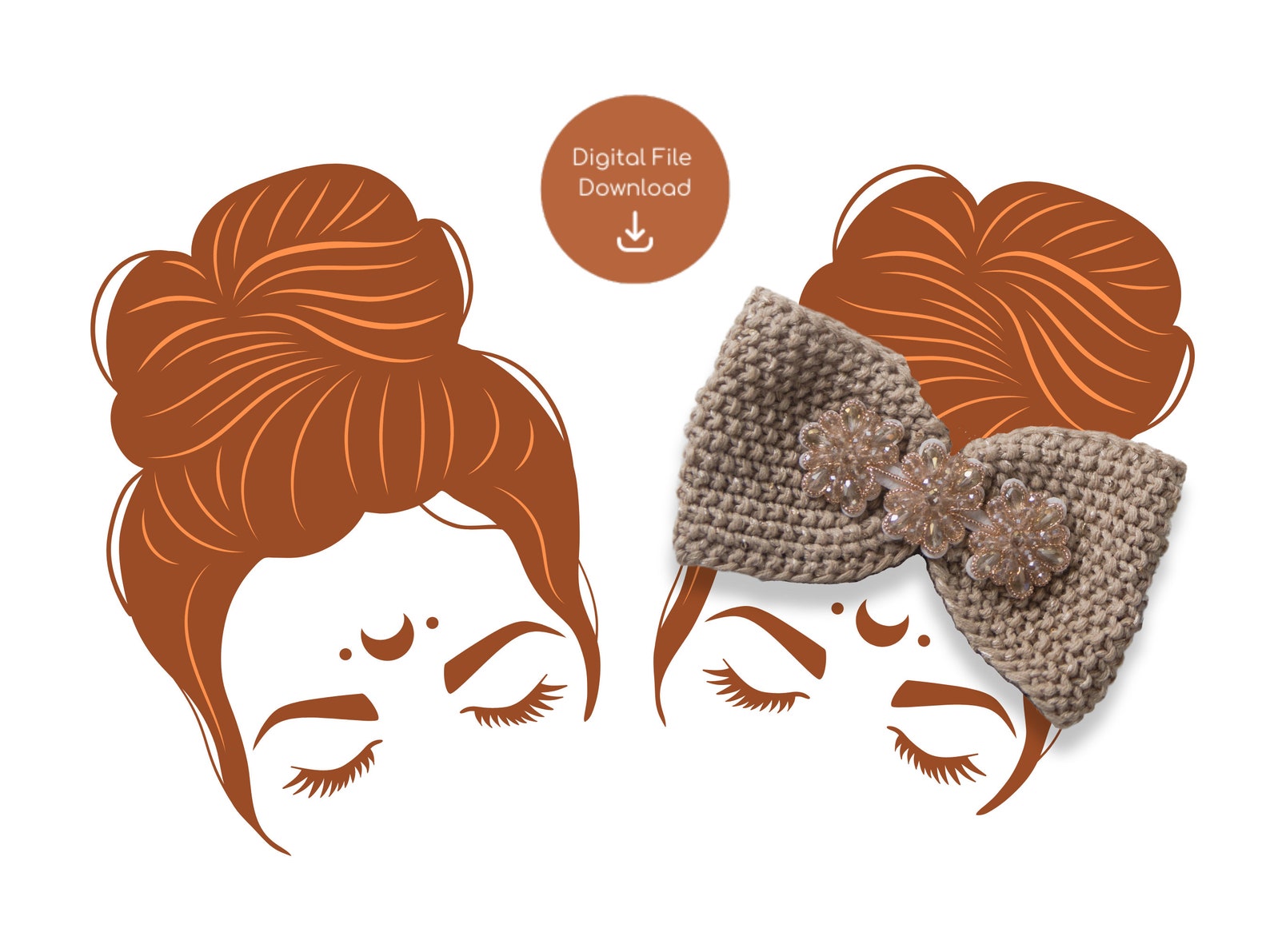 PRINTABLE Headband Display Templates 5 Colors Market Display Card PDF ...