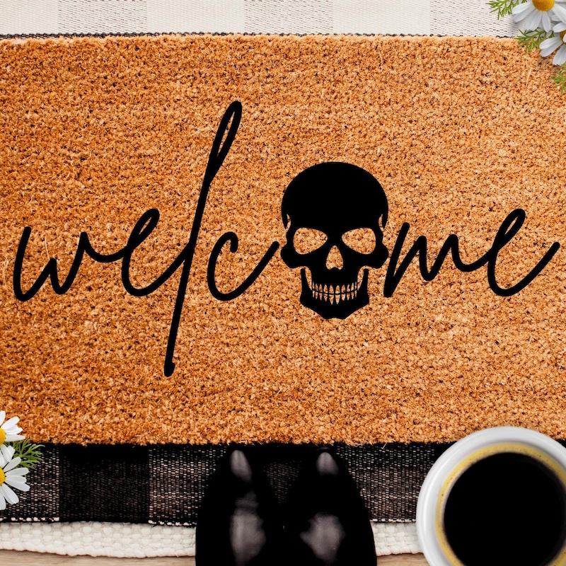 Halloween Scary Welcome Mat - Etsy