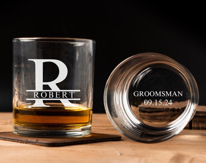 Man of Honor Whiskey Glass, Wedding Whiskey Glass, Personalized Wedding ...
