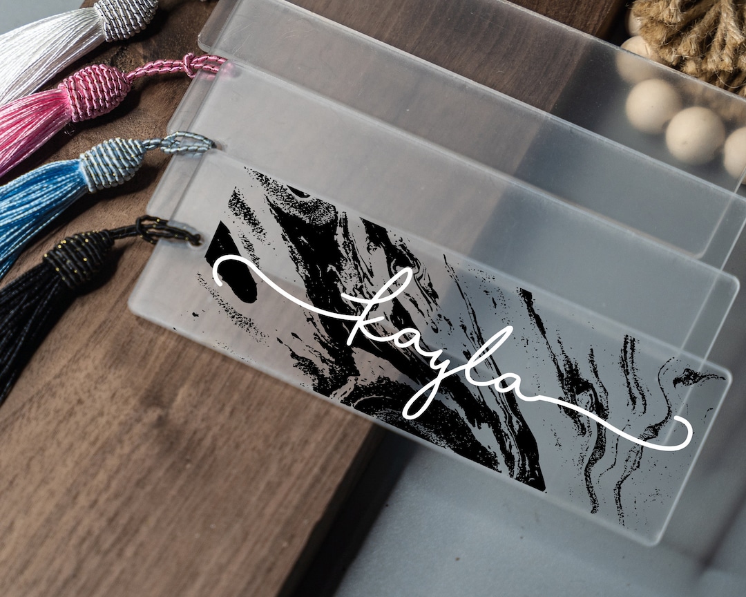 Personalized Bookmark, Acrylic Book Mark, Bookmark Personalized, Custom ...