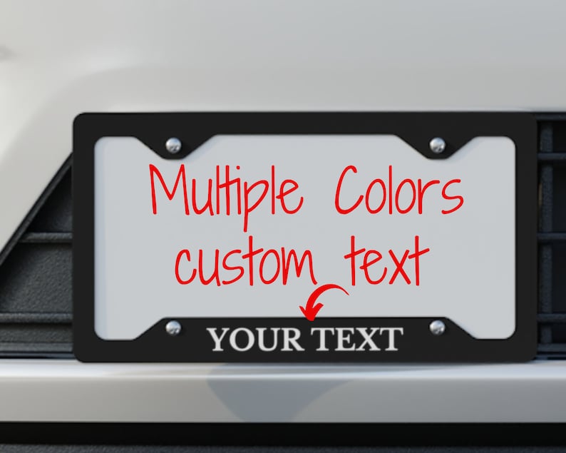 Customized Heavy Duty License Plate Frame, Custom License Metal Frame ...