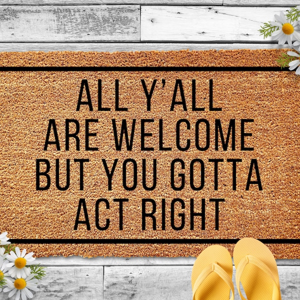 Funny Welcome Mat - Etsy