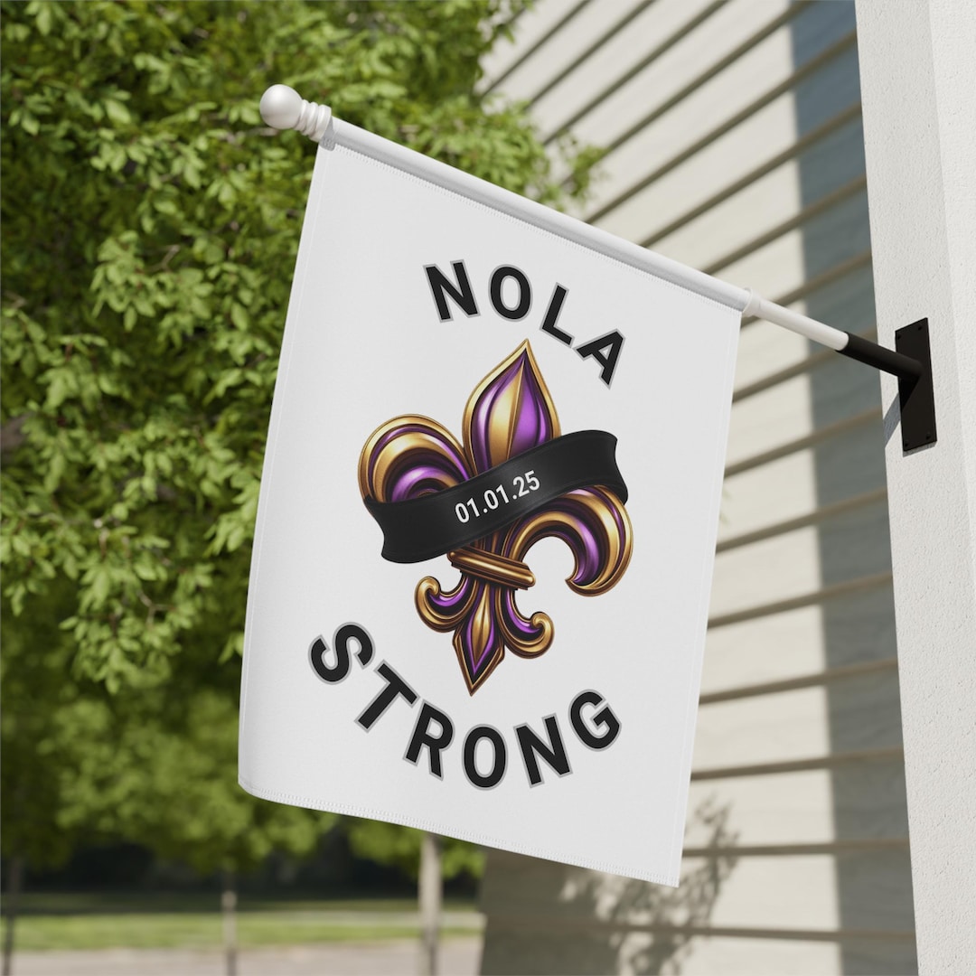 Nola Strong Garden & House Banner, New Orleans Mardi Gras Flag, Fluer ...
